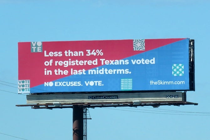 Billboards Encourage Voter Action